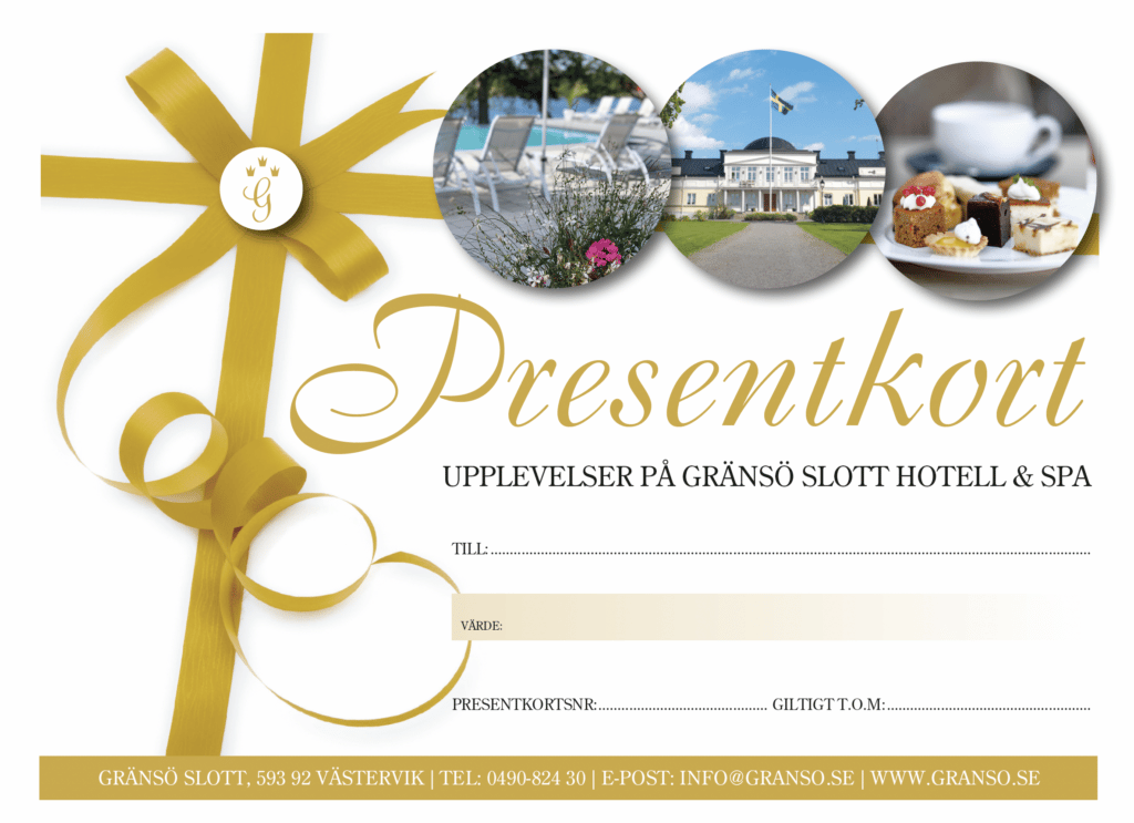 Presentkort - Gränsö Slott